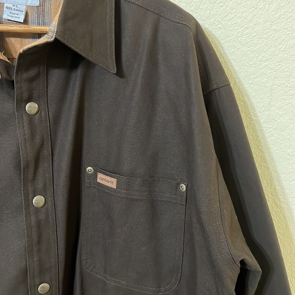 Carhartt | Jackets & Coats | Carhartt Fleece Lined Snap Front Work ...